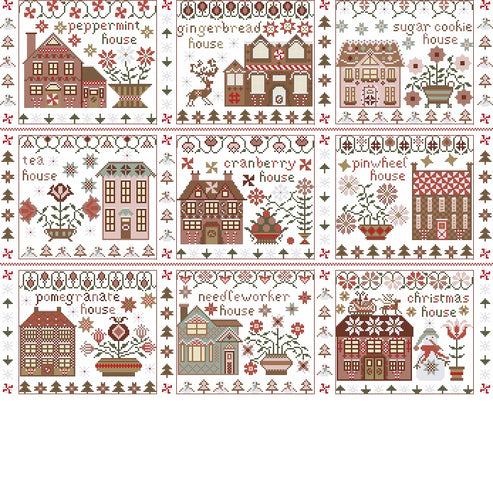 The Houses on Peppermint Lane Placement Chart PDF – Pansy Patch Quilts ...